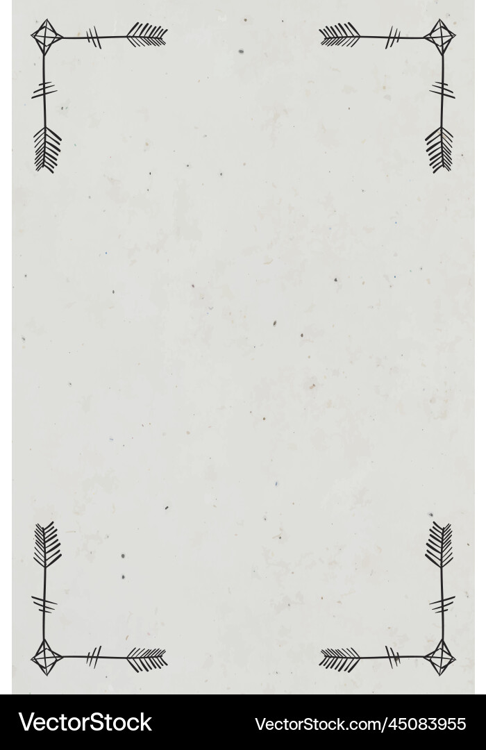 Frame border bohemian arrow ornament Royalty Free Vector