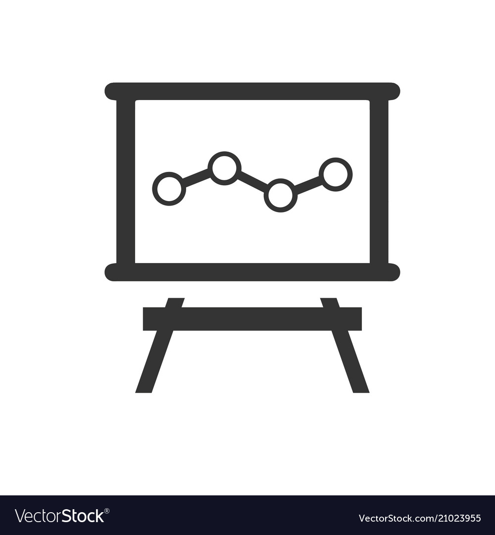 Graphical analysis icon Royalty Free Vector Image