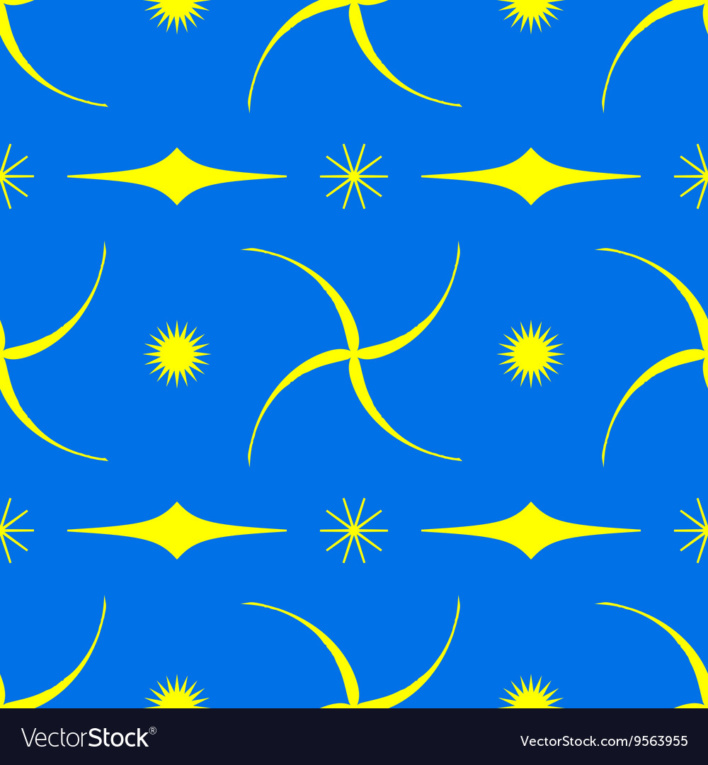 Star seamless pattern Royalty Free Vector Image