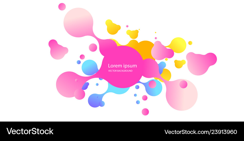 Abstract form of fluid liquid design Royalty Free Vector