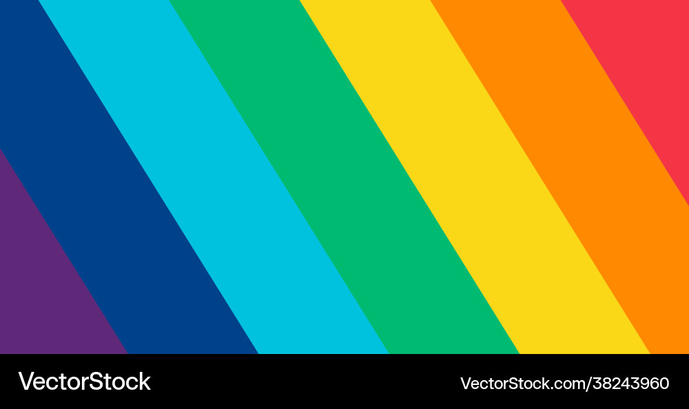 Abstract multicolored rainbow colors 7 shades Vector Image