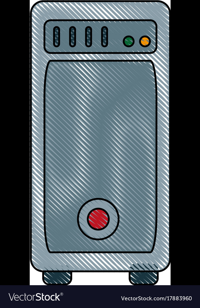 Cpu tower icon Royalty Free Vector Image - VectorStock