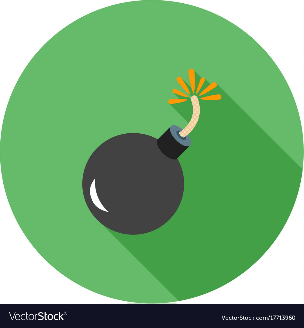 Exploding cannon ball Royalty Free Vector Image