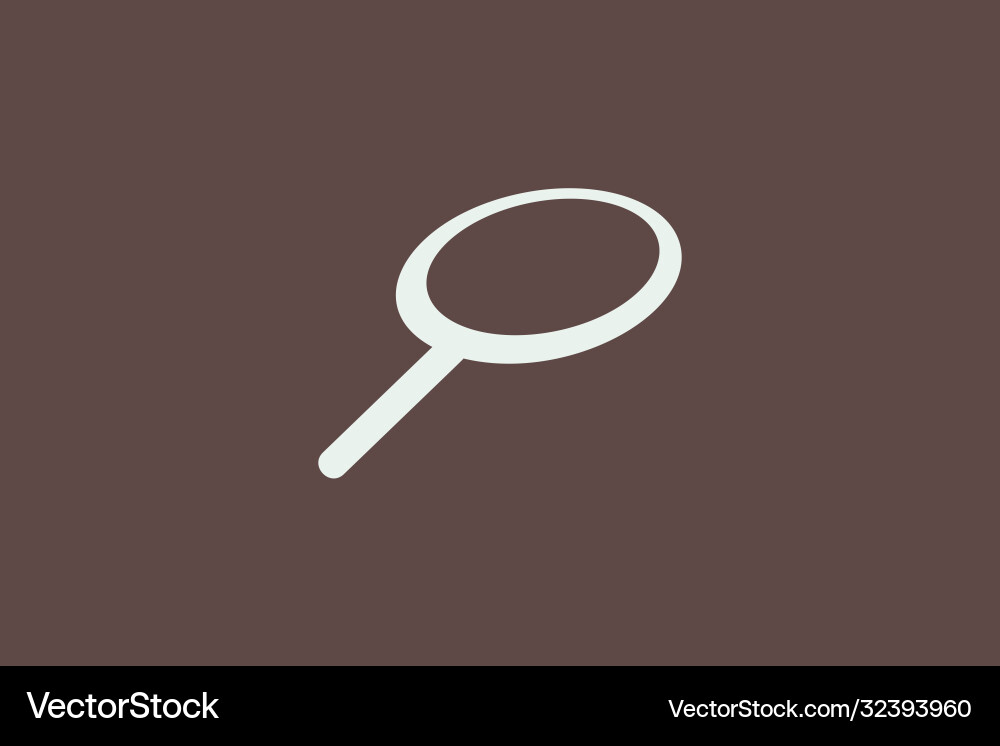 Minimalist magnifying logo and icon design Vector Image