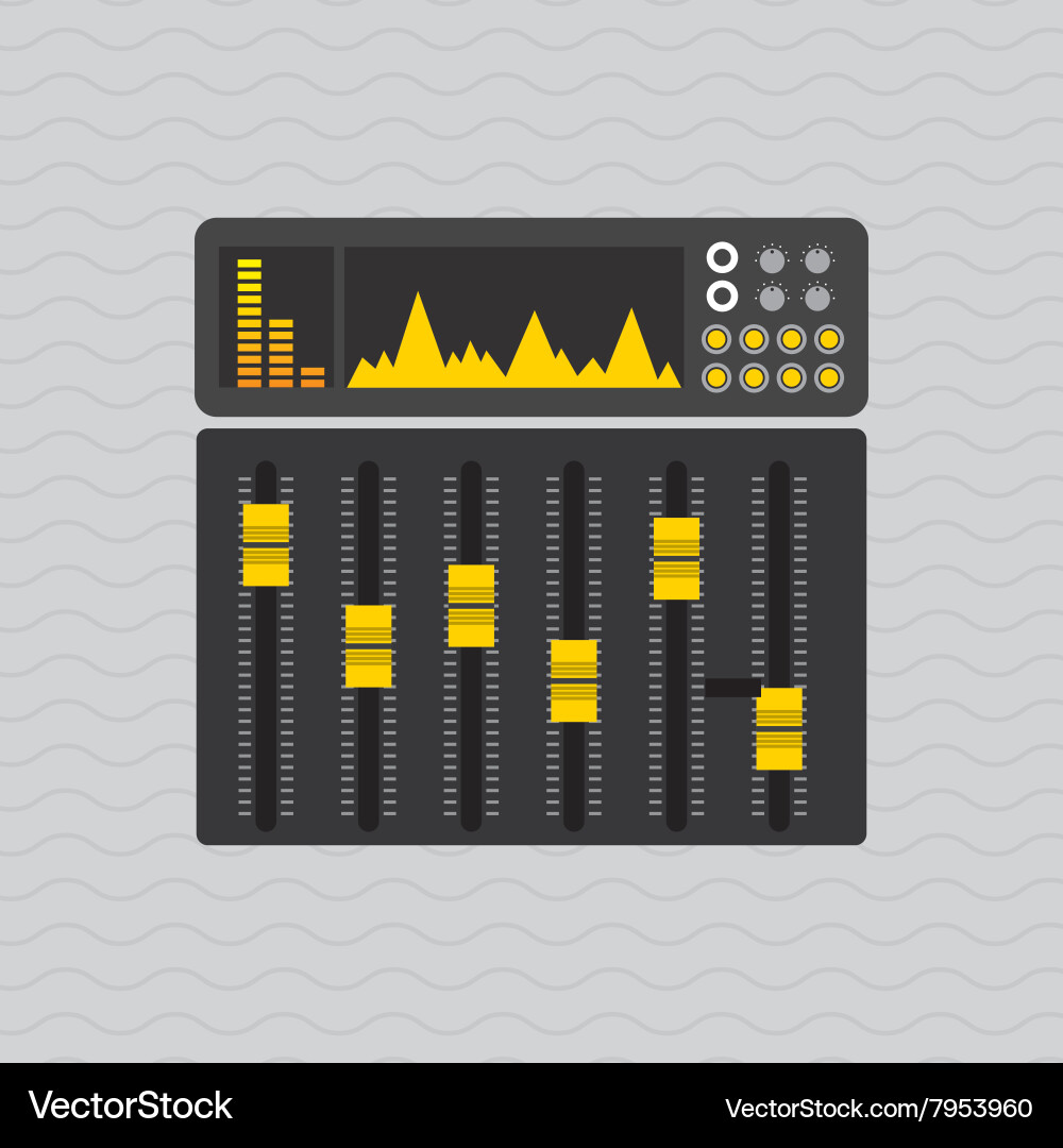 Musical sound icon design Royalty Free Vector Image
