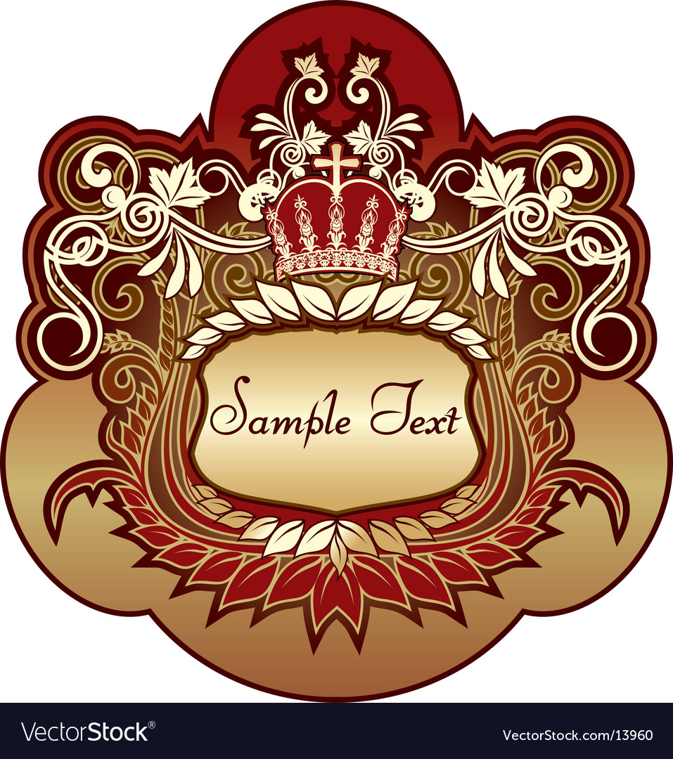 Regal background frame Royalty Free Vector Image