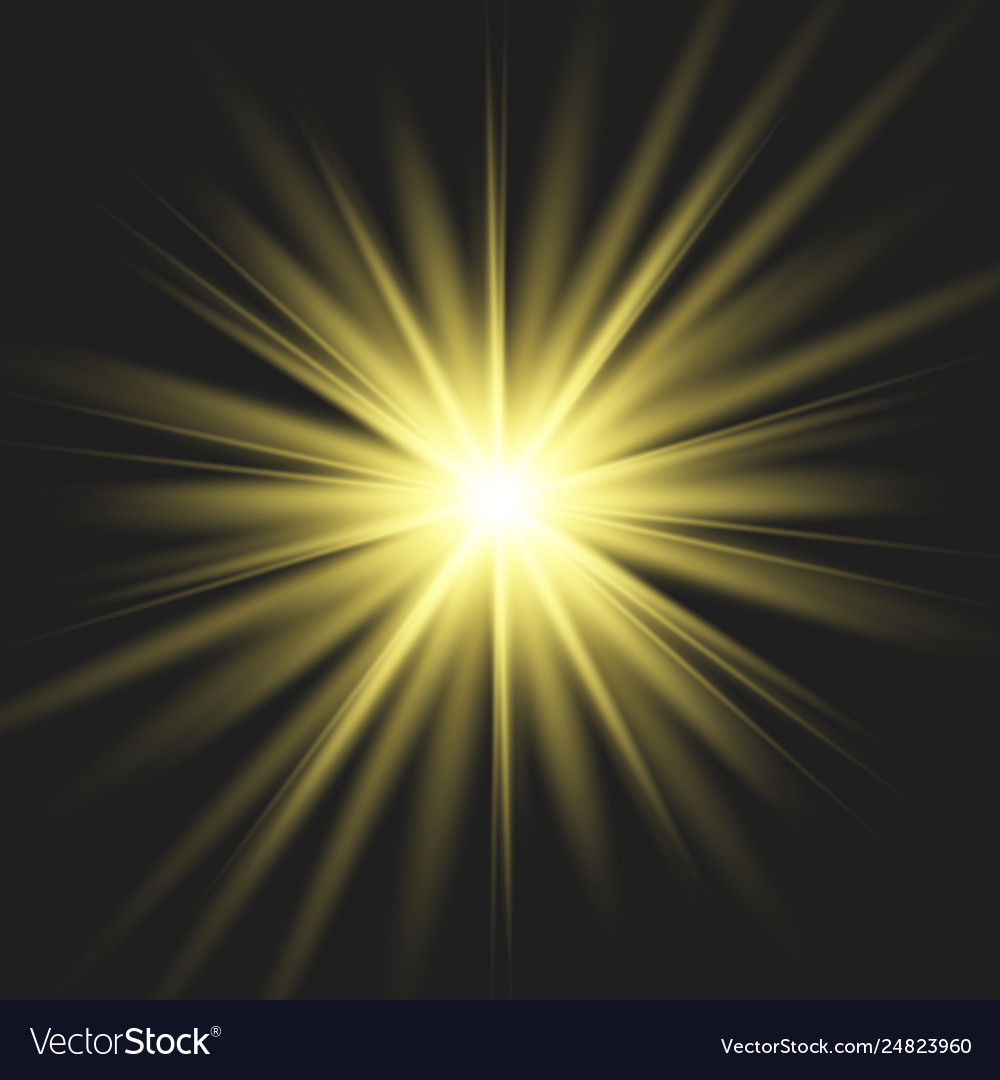Star explodes on transparent background Royalty Free Vector