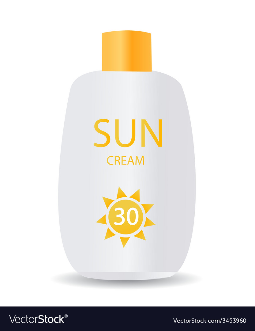 Sunblock Royalty Free Vector Image - VectorStock