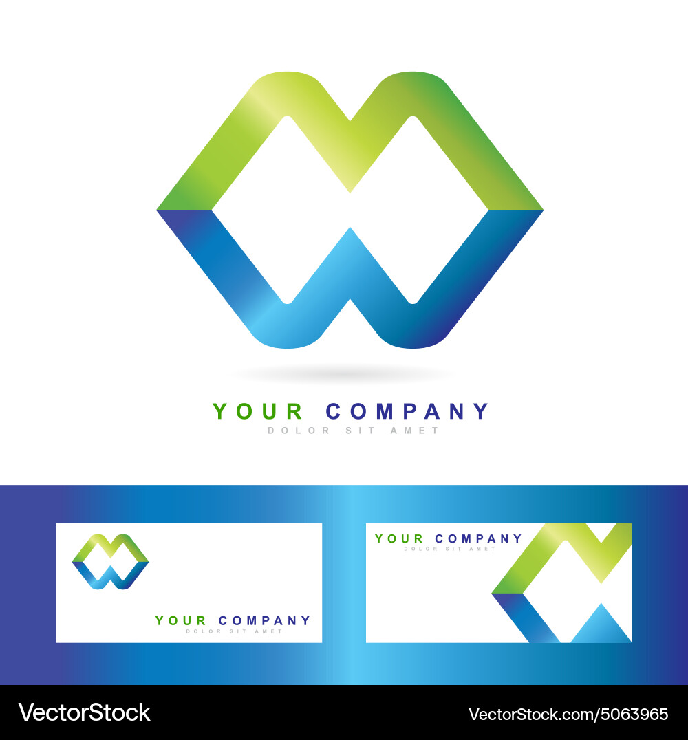 Corporate business media logo Royalty Free Vector Image