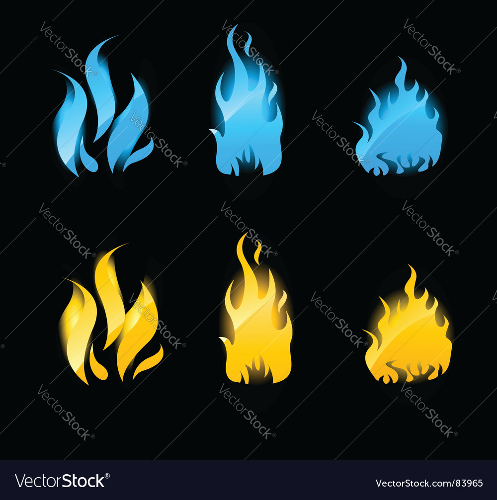 Flames Royalty Free Vector Image - VectorStock