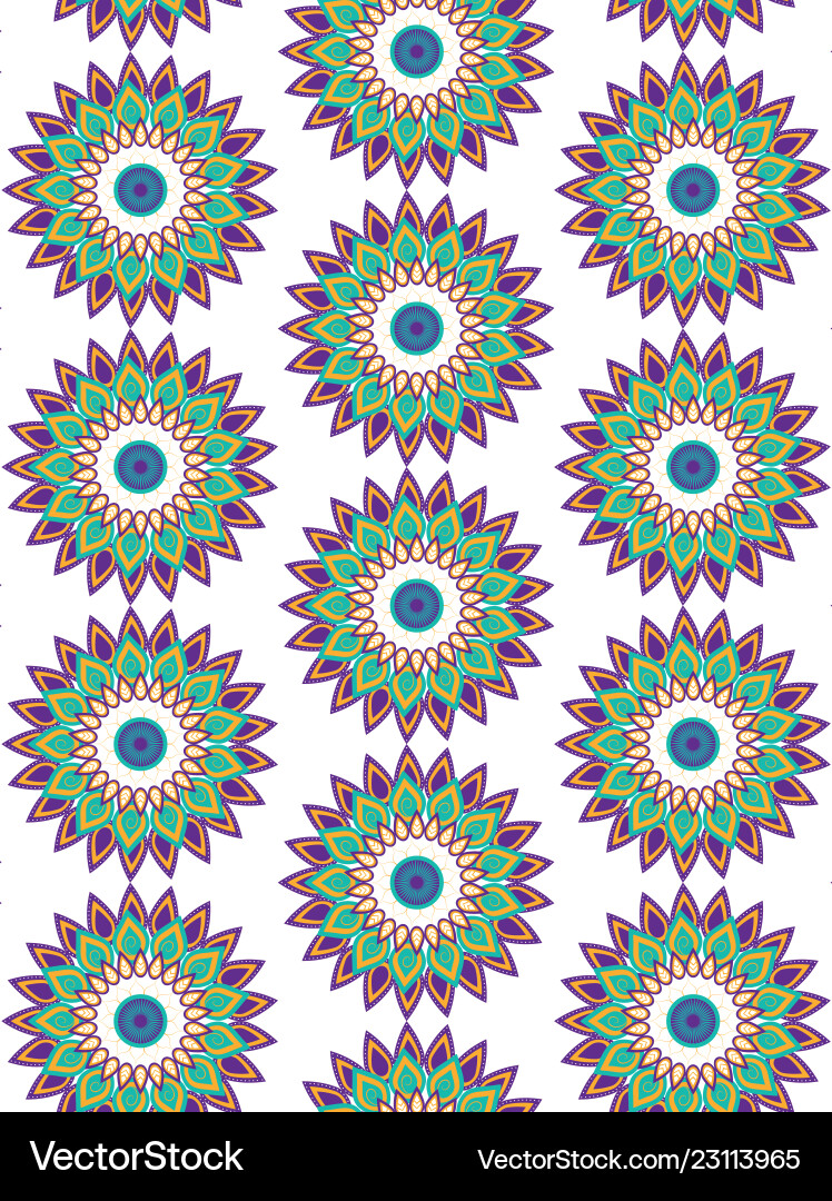 Mandala pattern background Royalty Free Vector Image