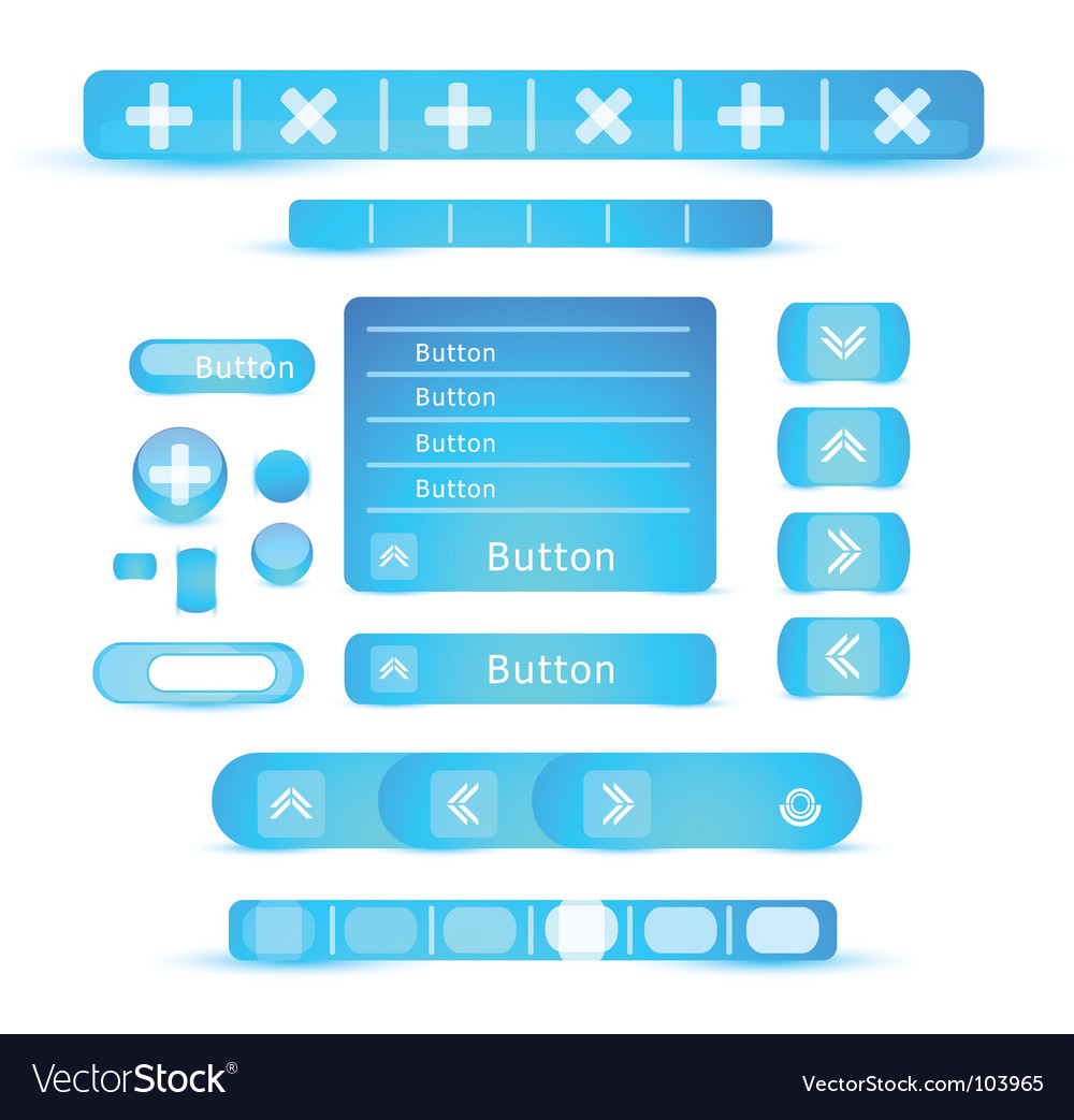 Menu buttons Royalty Free Vector Image - VectorStock