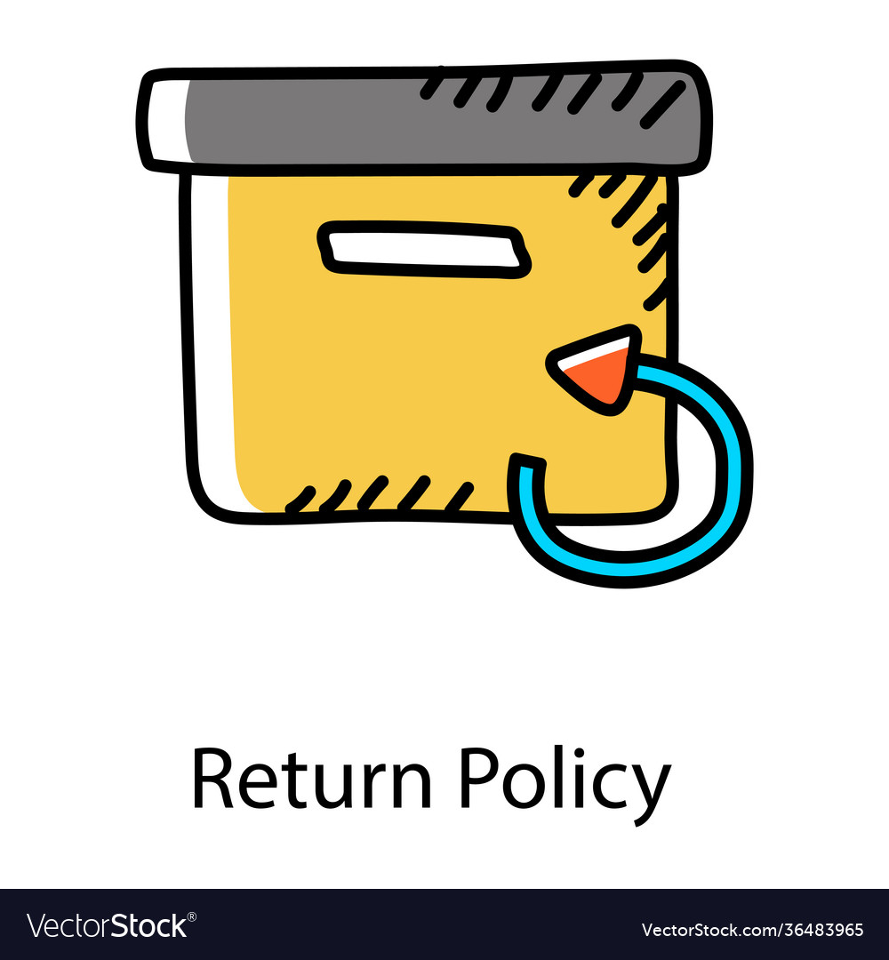 Return policy Royalty Free Vector Image - VectorStock