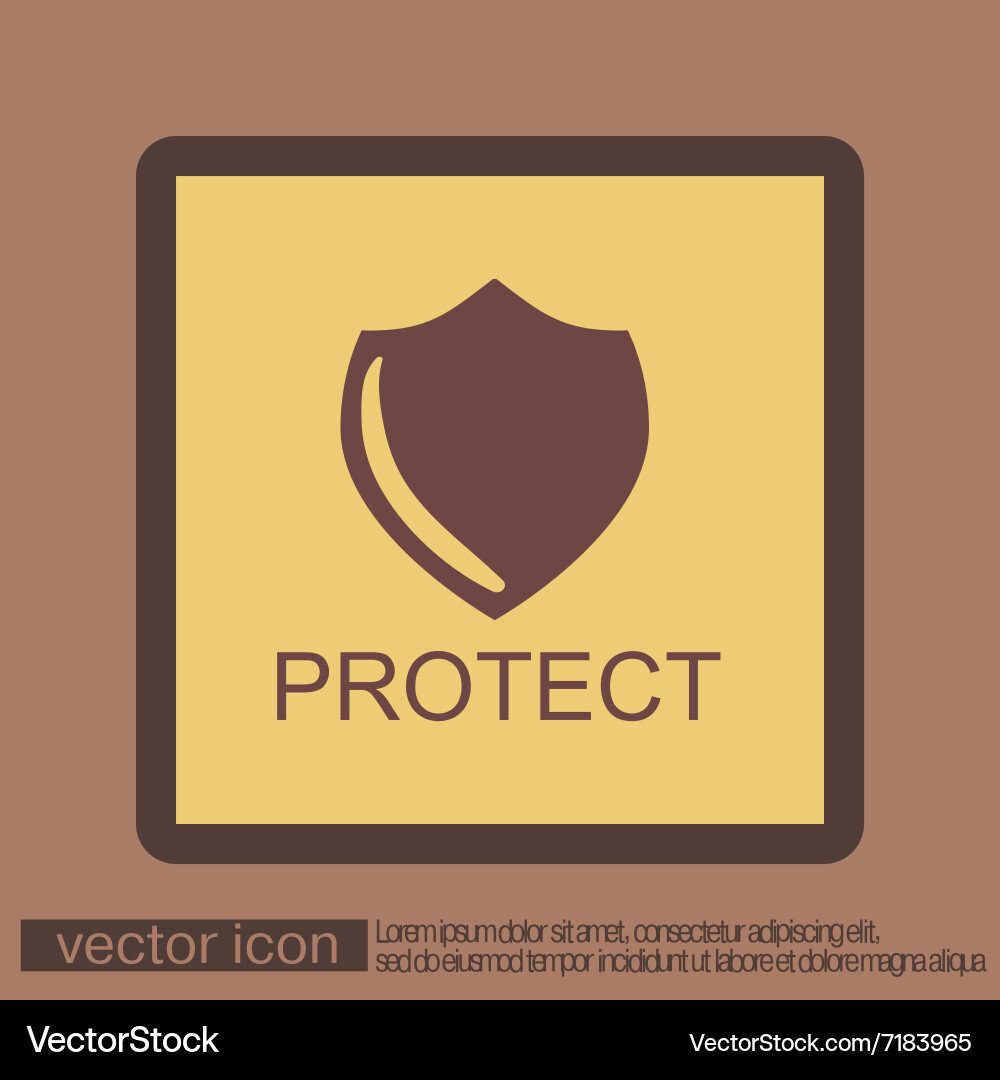 Shield a symbol of protection Royalty Free Vector Image