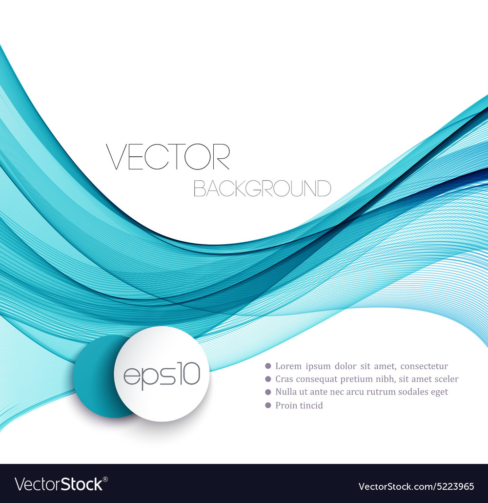 Smooth wave stream line abstract header layout Vector Image