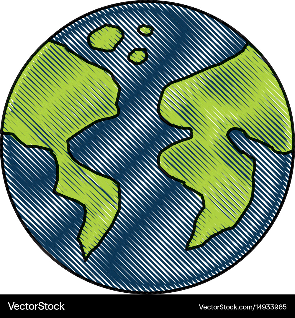 World planet earth icon Royalty Free Vector Image