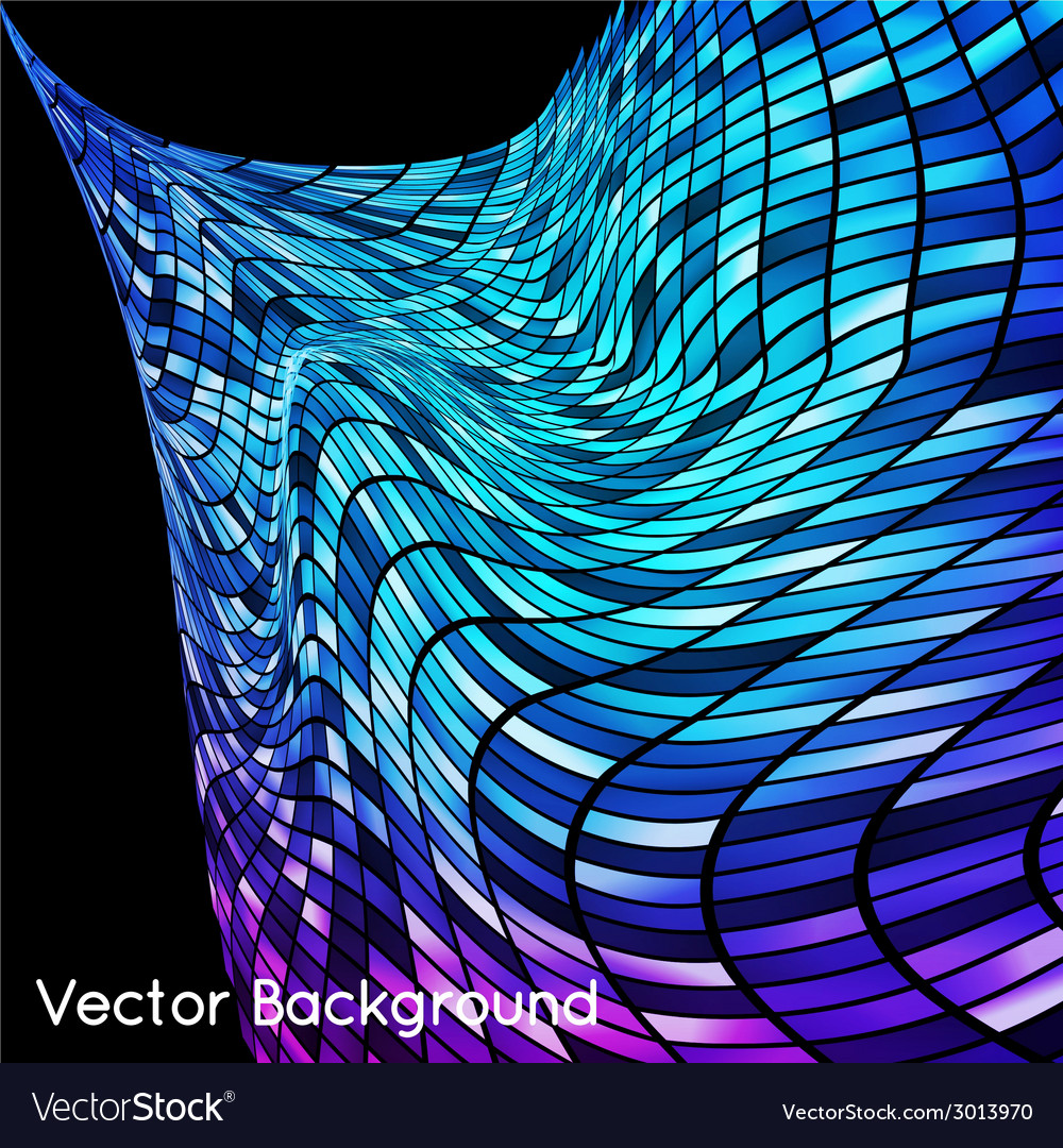 Abstract grid rainbow background Royalty Free Vector Image