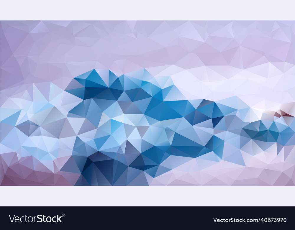 Abstract irregular polygon background purple blue Vector Image