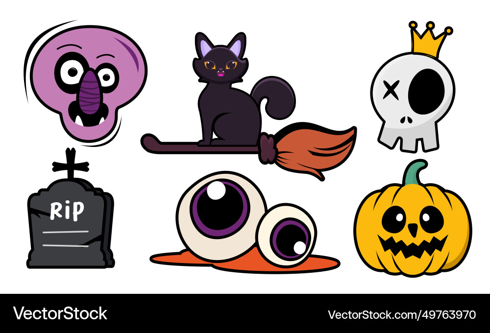 Cartoon halloween design Royalty Free Vector Image