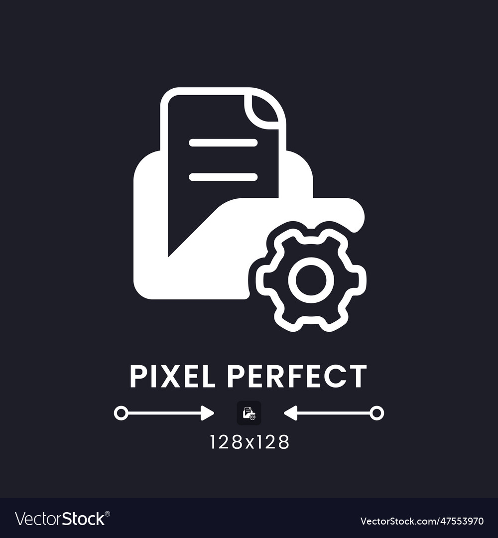 File and document manager white solid desktop icon