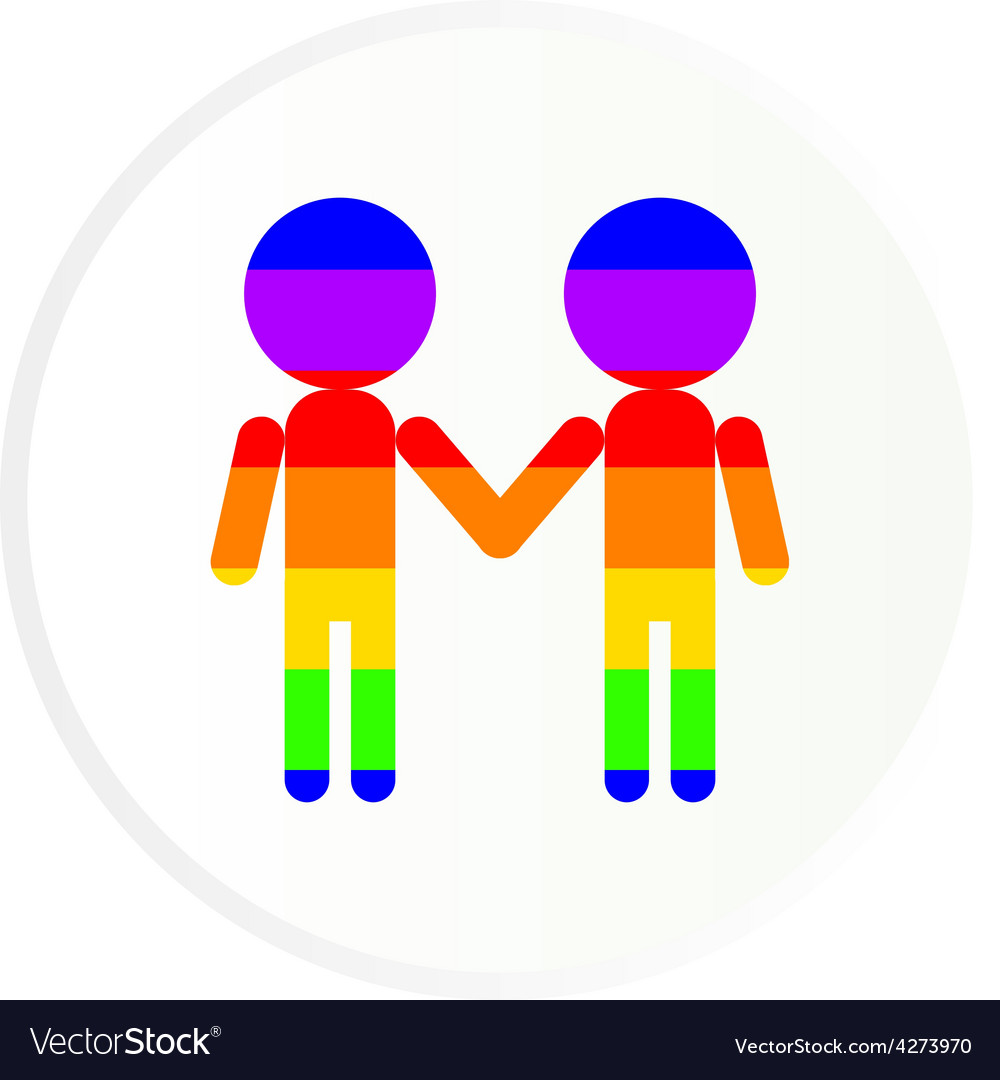 Gay Couple Royalty Free Vector Image Vectorstock
