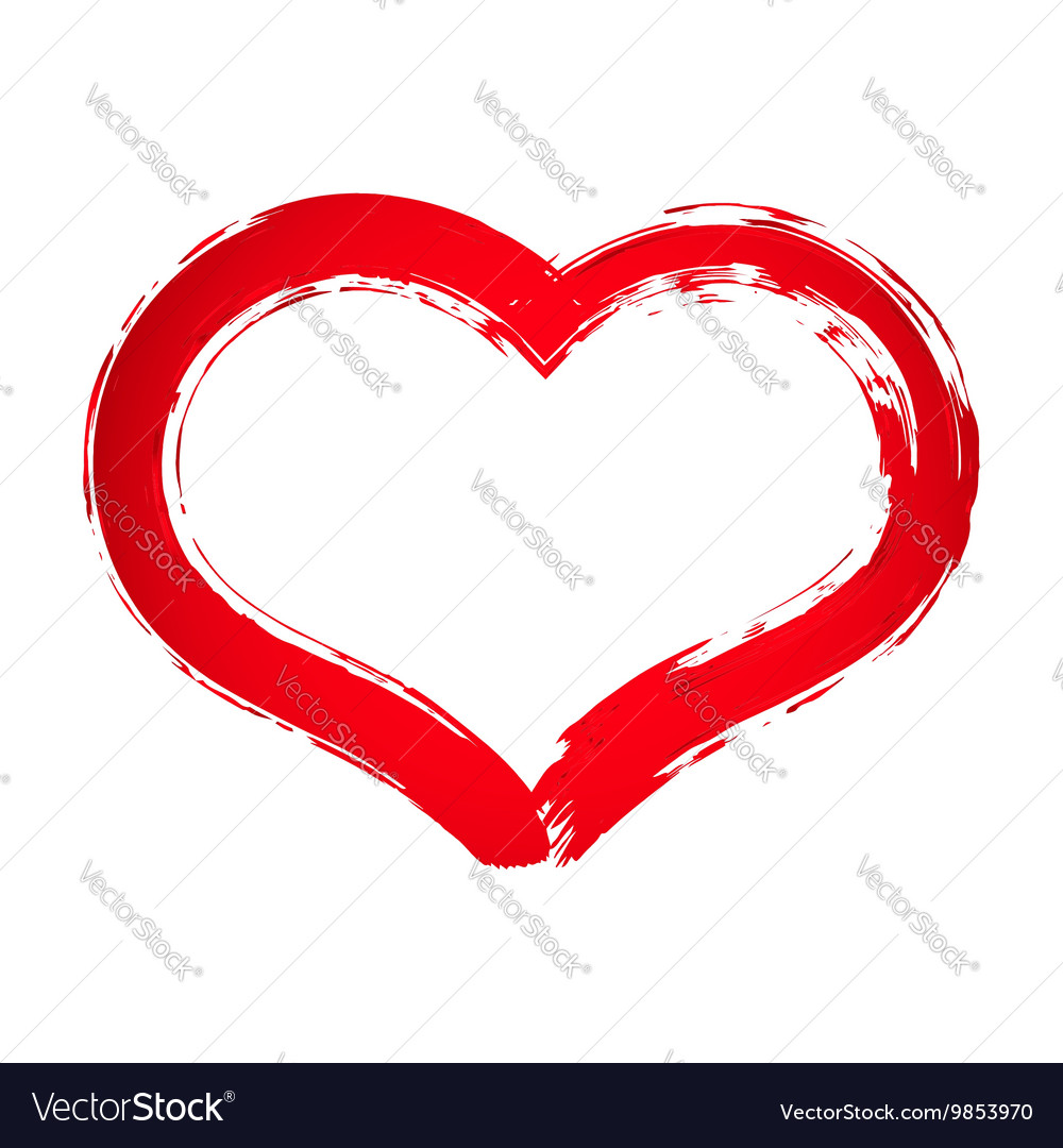 Heart shape design Royalty Free Vector Image - VectorStock