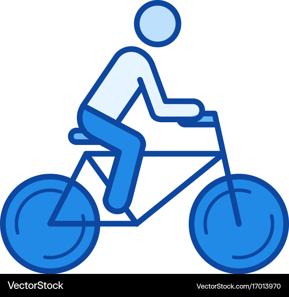 Road bike line icon Royalty Free Vector Image - VectorStock