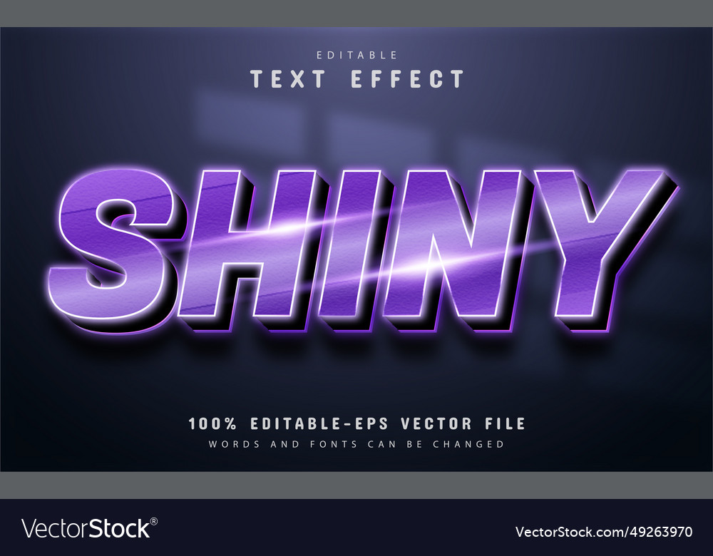 Shiny text purple gradient effect Royalty Free Vector Image Shiny text purple gradient effect Royalty Free Vector Image