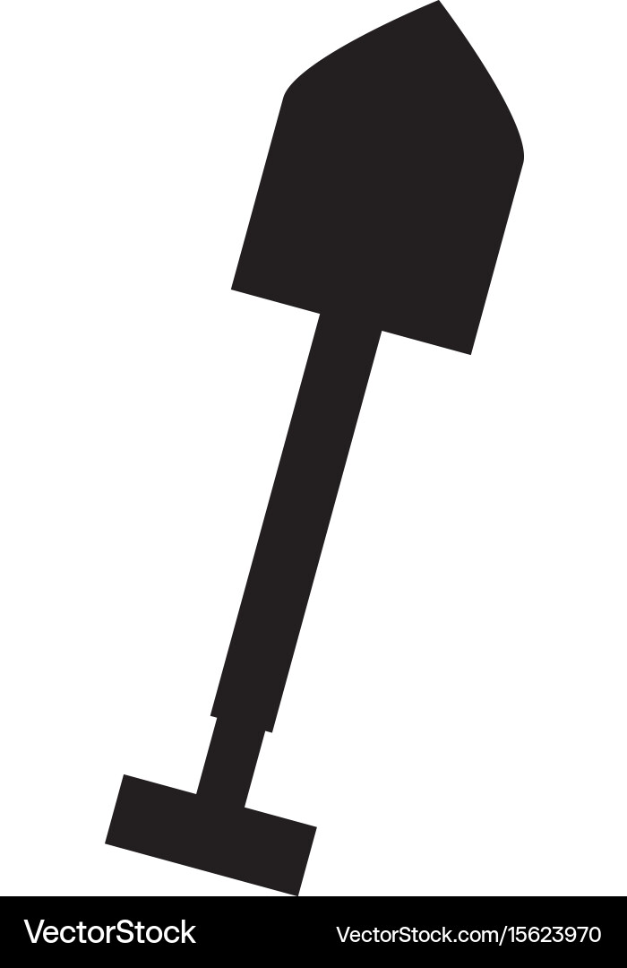 Shovel tool isolated icon Royalty Free Vector Image