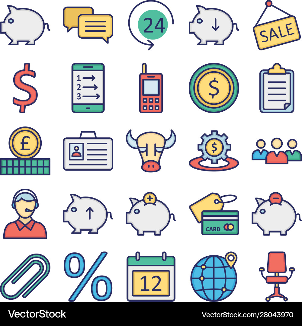 We are up with trade icon these ico Royalty Free Vector