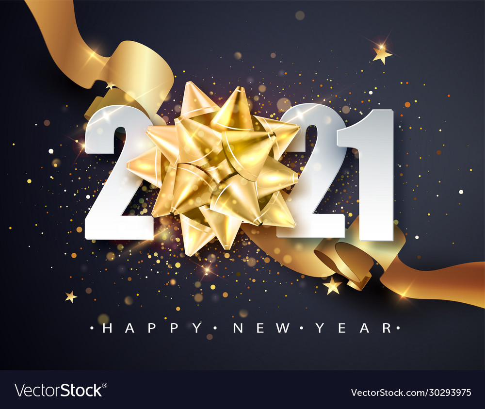 2021 happy new year greeting banner happy new Vector Image
