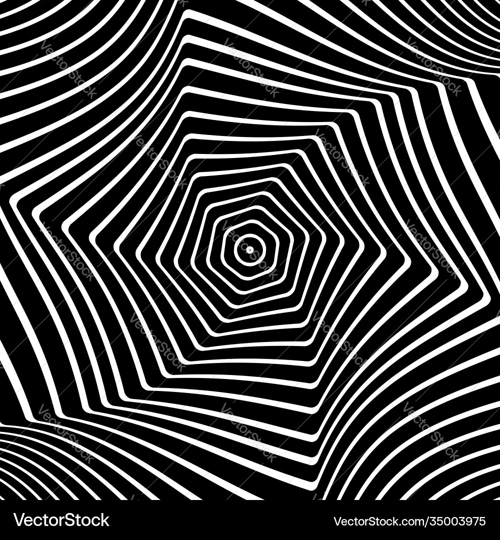 Abstract op art design Royalty Free Vector Image