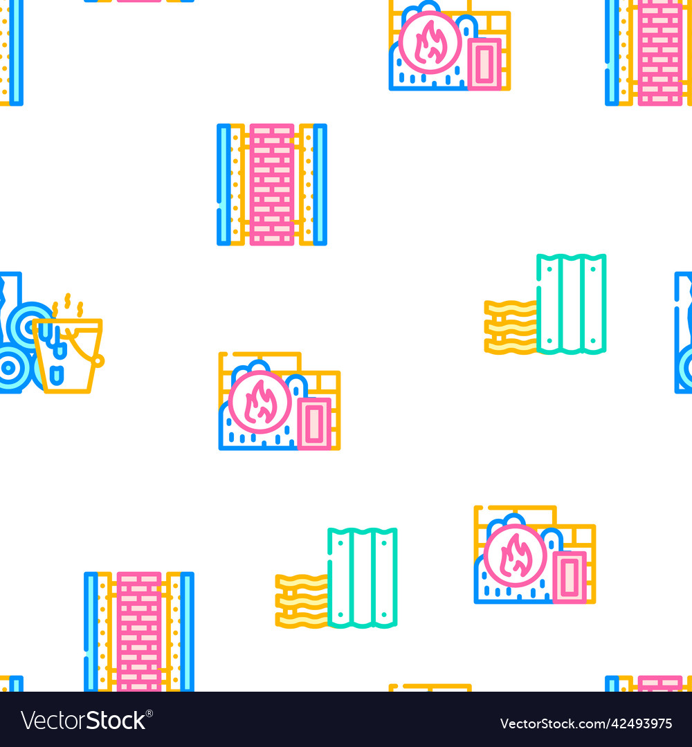 Building material seamless pattern Royalty Free Vector Image