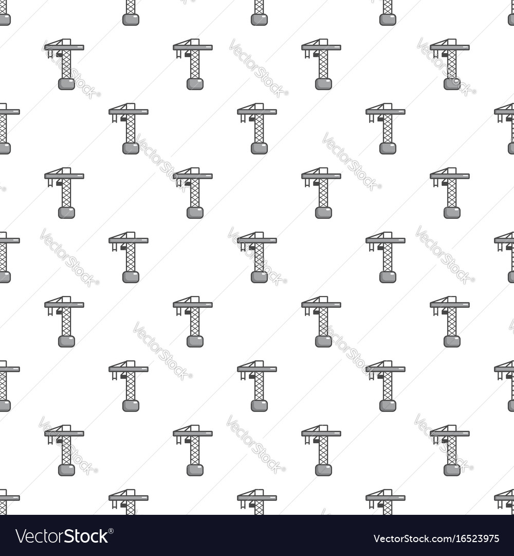 Construction crane pattern seamless Royalty Free Vector