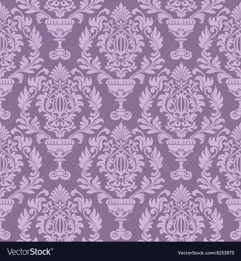 Damask pattern Royalty Free Vector Image - VectorStock