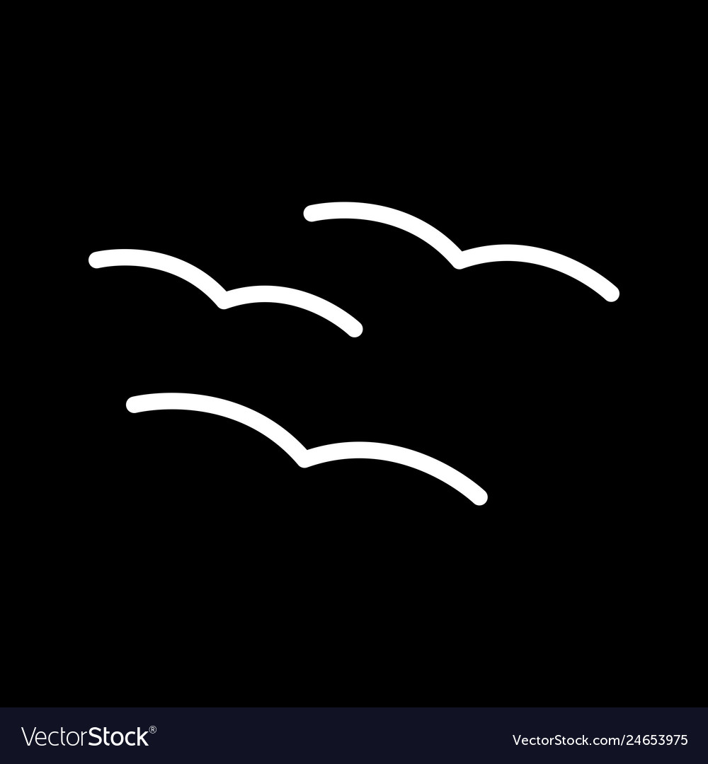 Flying crows icon Royalty Free Vector Image - VectorStock