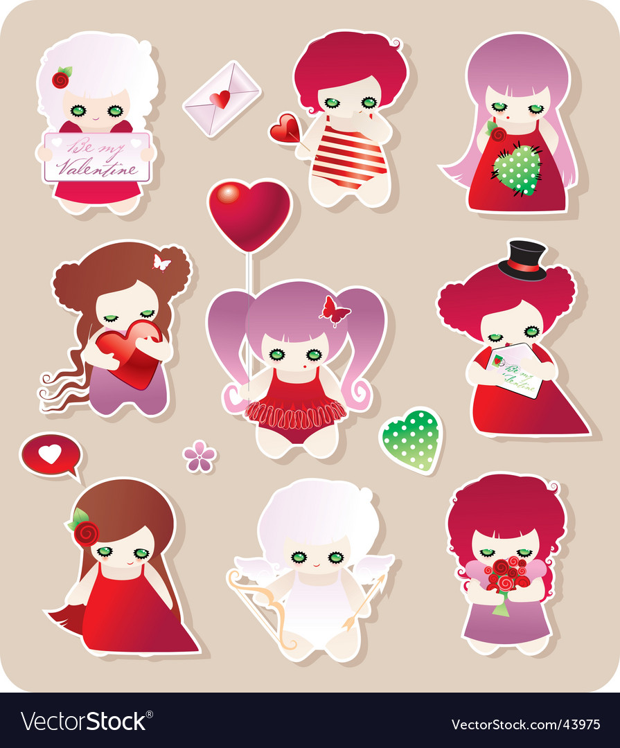 Funny characters Royalty Free Vector Image - VectorStock