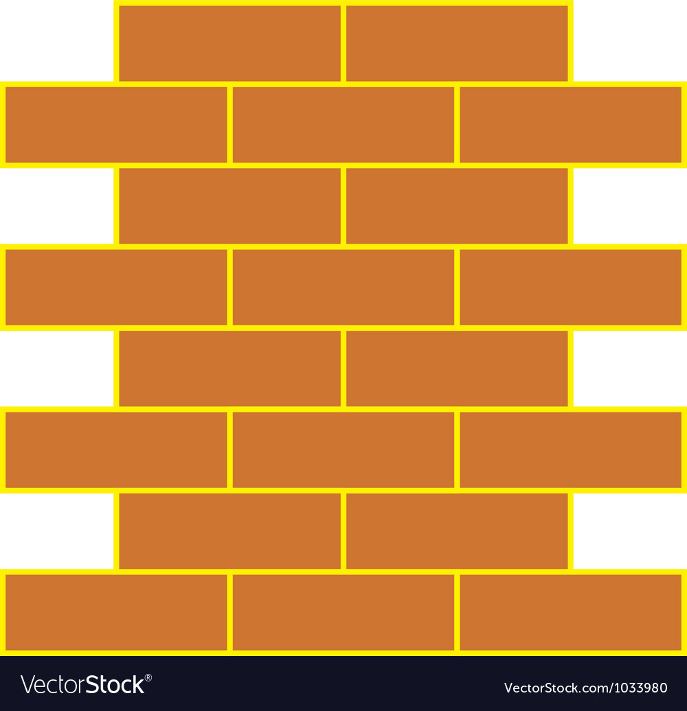 Brick wall Royalty Free Vector Image - VectorStock