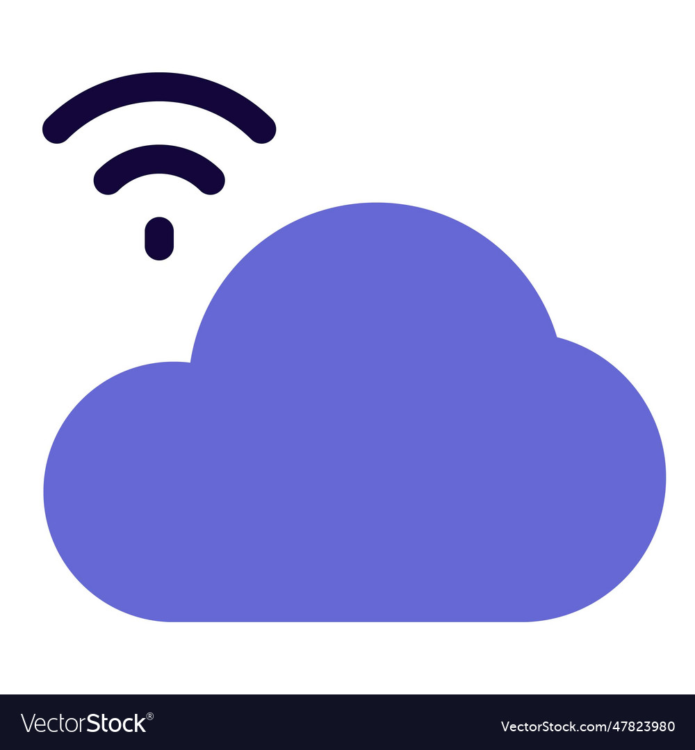 Data loss prevented with wireless cloud storage Vector Image
