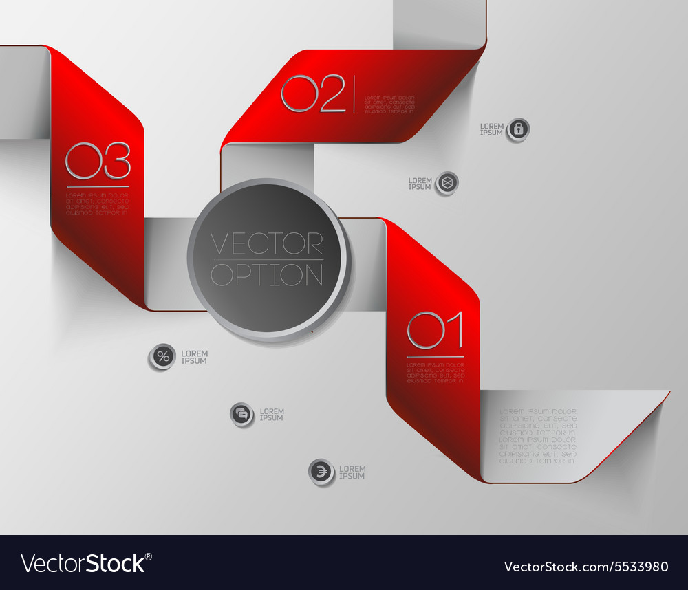 Design elements for options Royalty Free Vector Image