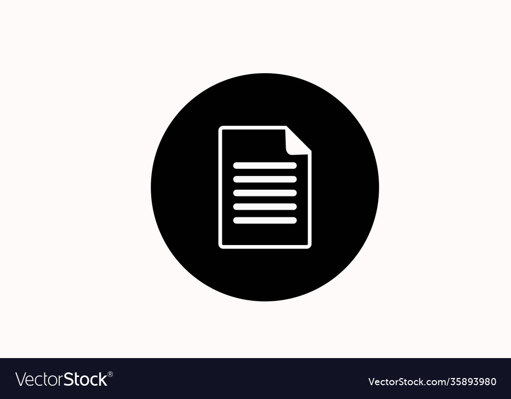 Document or a file icon Royalty Free Vector Image