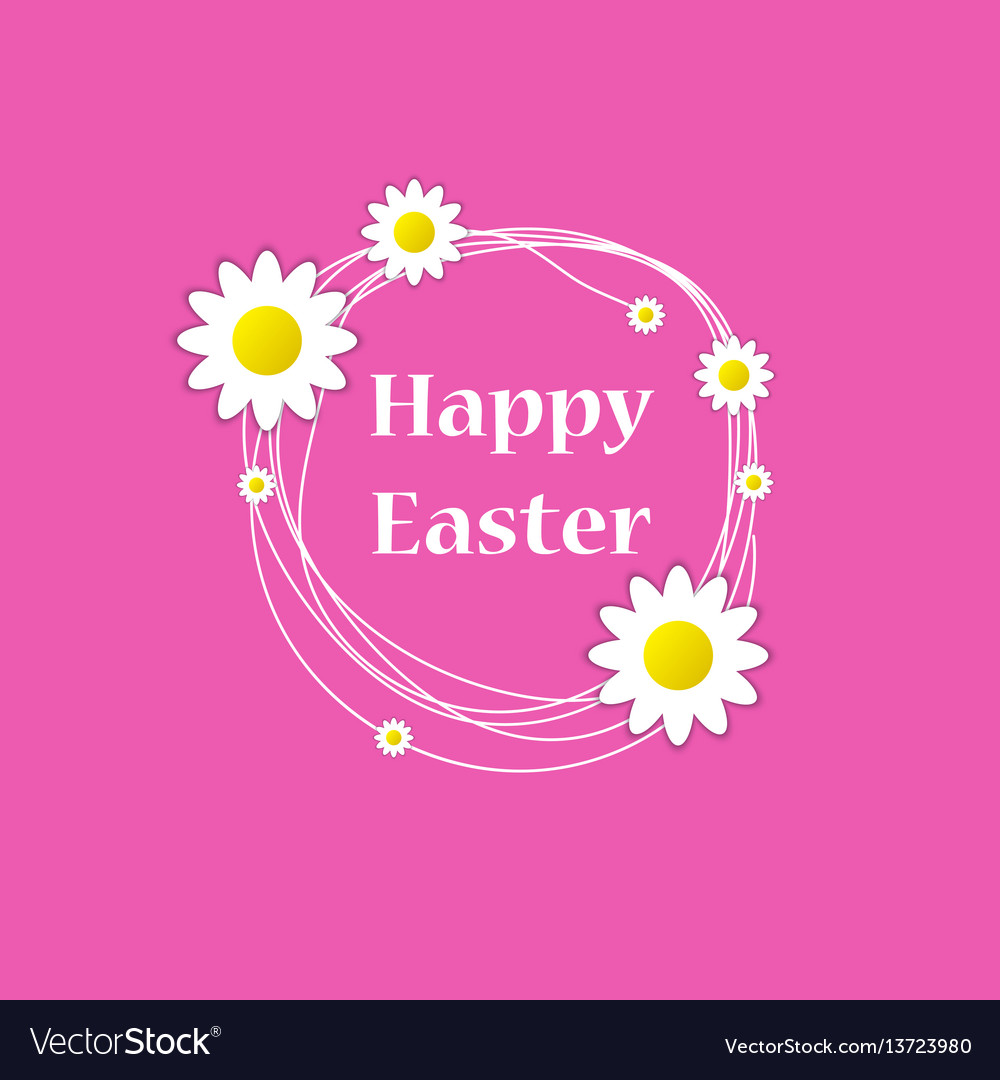 Happy easter spring holiday Royalty Free Vector Image
