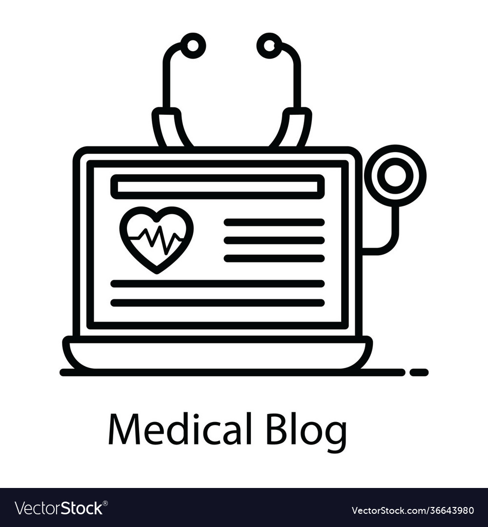 Medical blog Royalty Free Vector Image - VectorStock