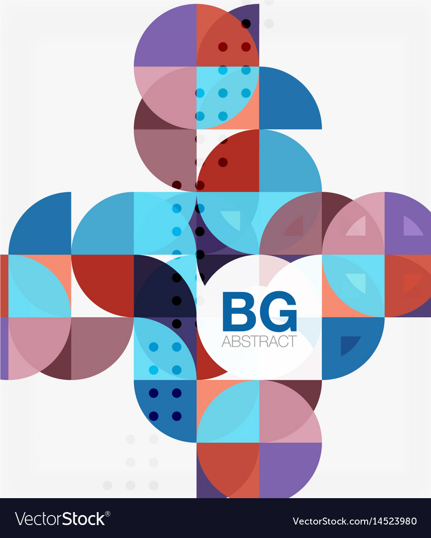 Minimalistic circle composition background Vector Image