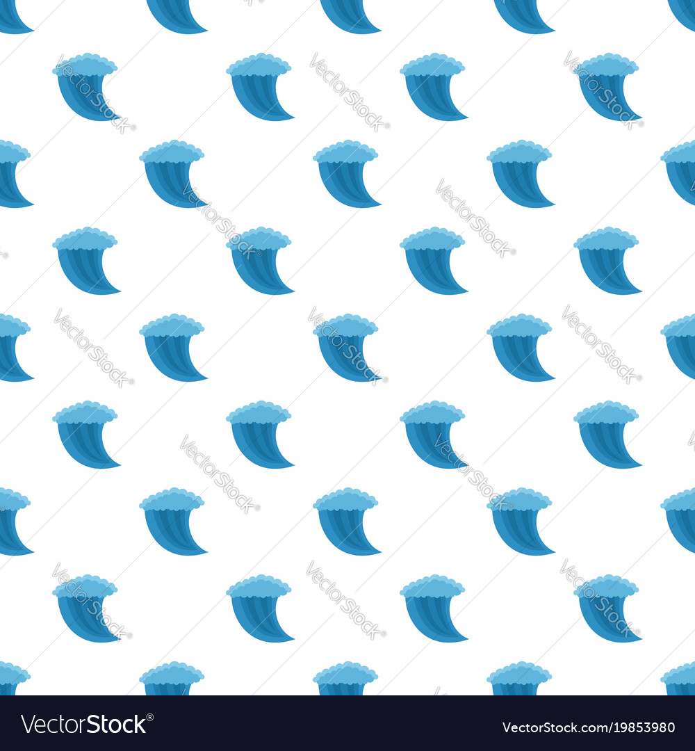 Wave water pattern seamless Royalty Free Vector Image