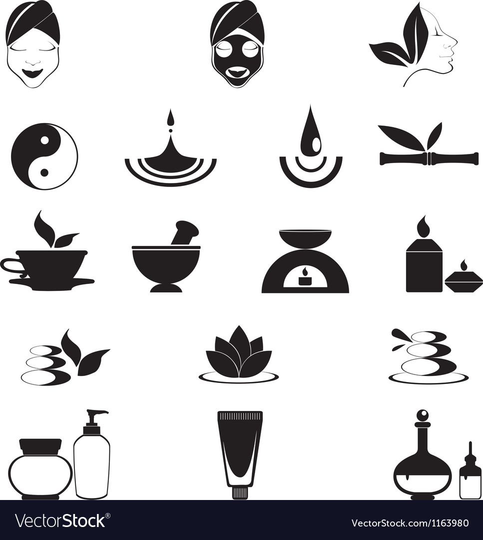 Wellness icons Royalty Free Vector Image - VectorStock Wellness icons Royalty Free Vector Image - VectorStock