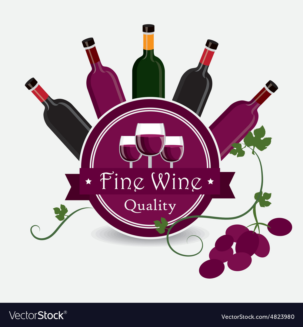 Wine design Royalty Free Vector Image - VectorStock