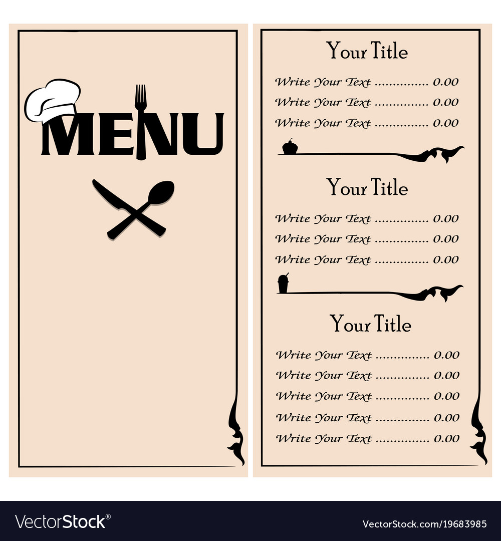 Abstract menu presentation Royalty Free Vector Image