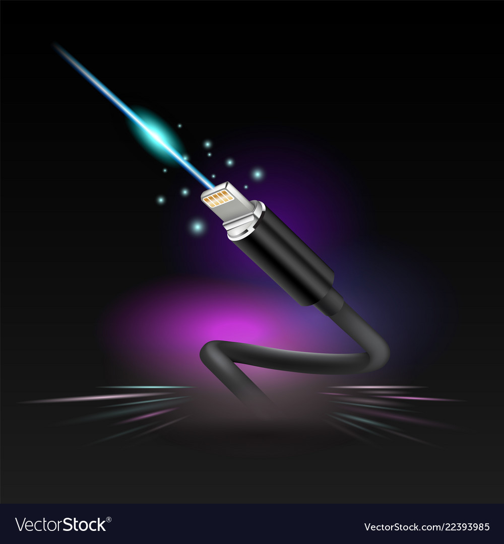 Cable connectors Royalty Free Vector Image - VectorStock