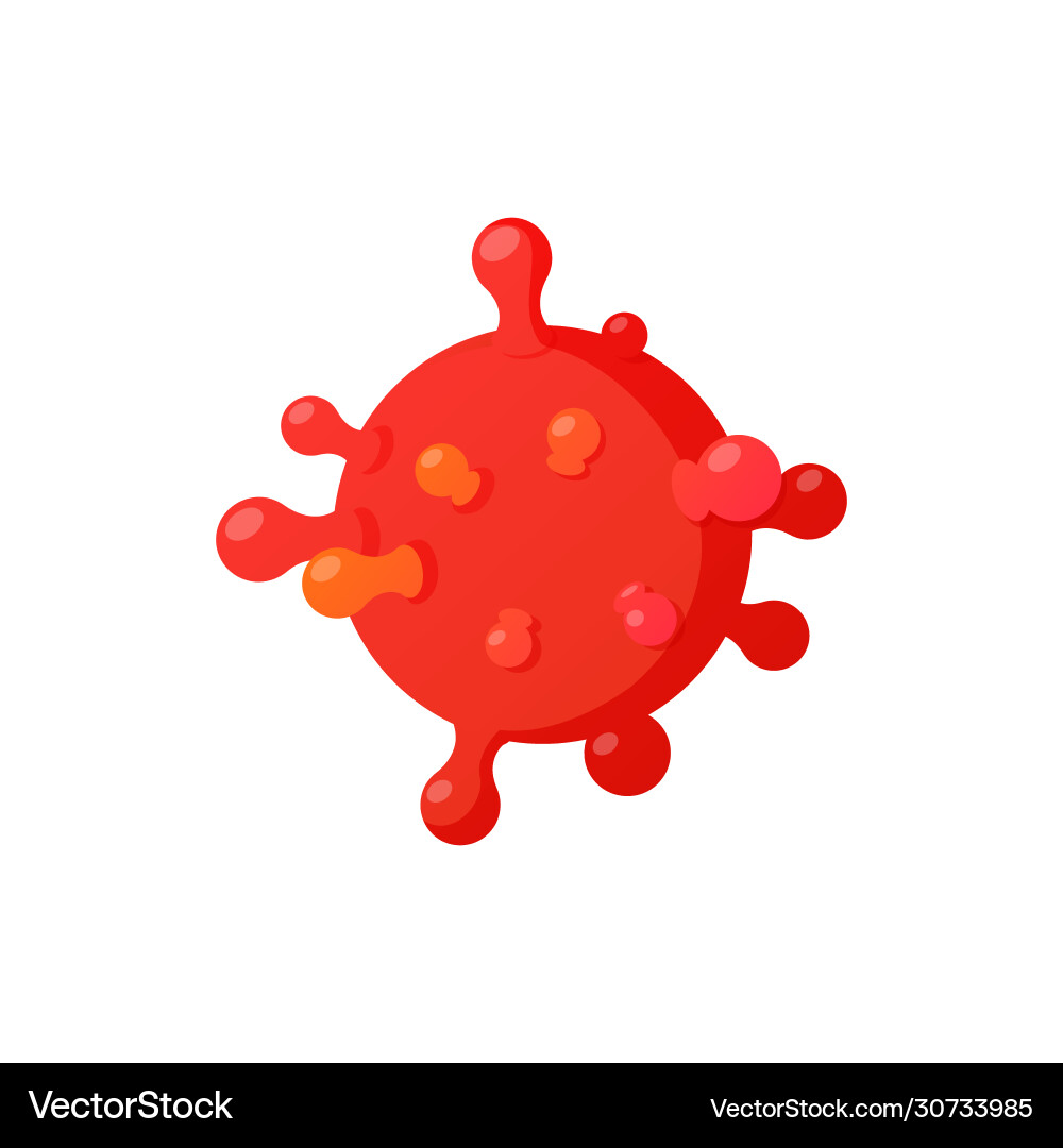 Coronavirus covid19-19 virus isolated on white Vector Image
